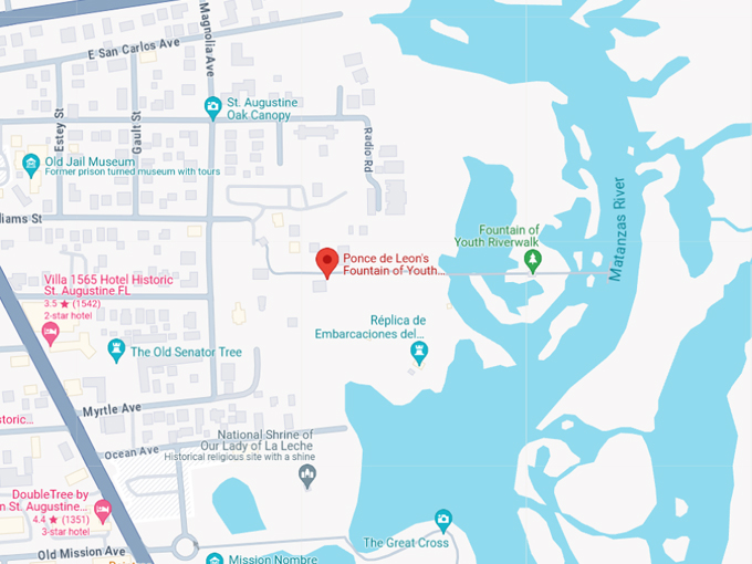 fountain of youth archaeological park 10 map