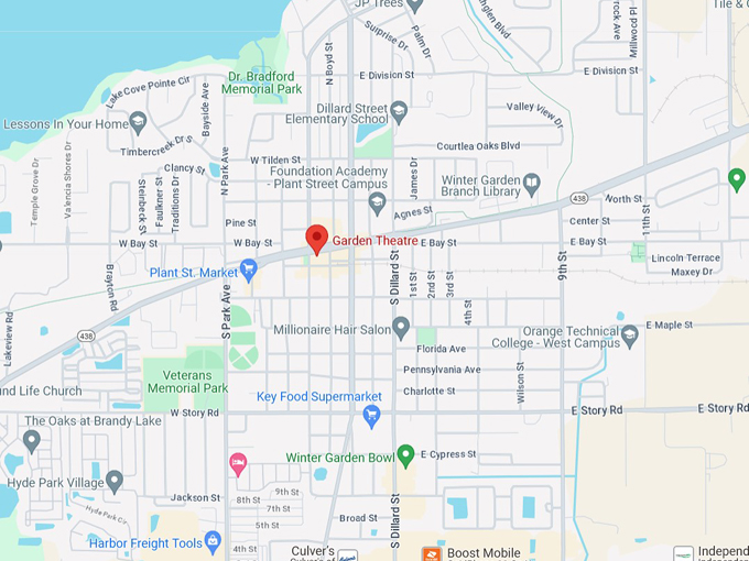 garden theatre 10 map