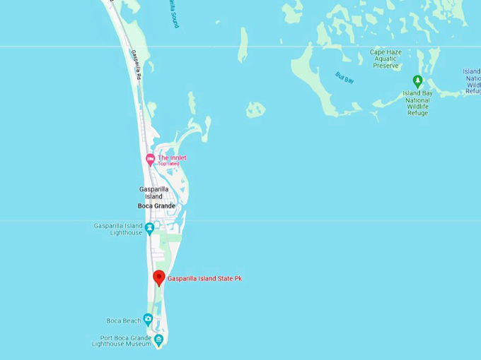 gasparilla island state park 10 map 1