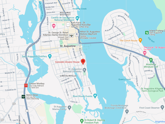 gonzalez&ndash;alvarez house 10 map