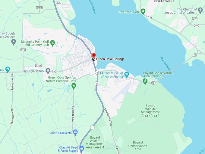 green cove springs 10 map.