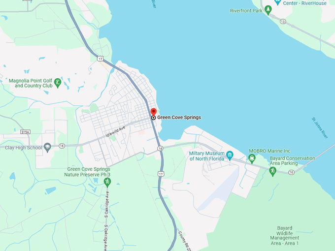 green cove springs 10 map