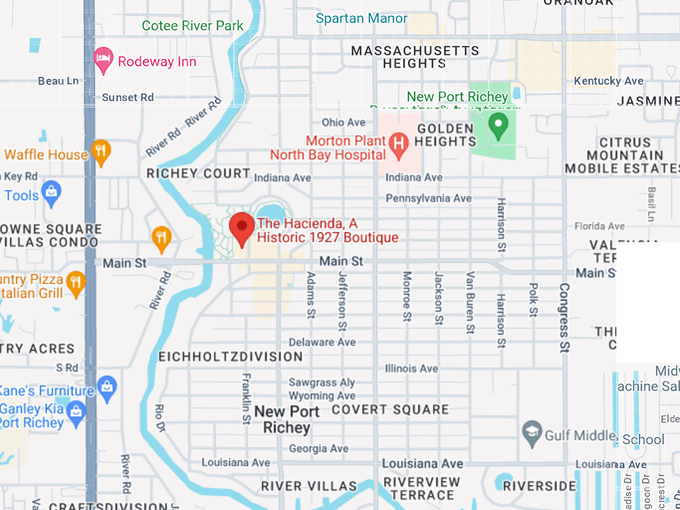hacienda hotel 10 map