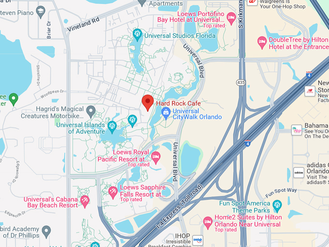 hard rock cafe 10 map