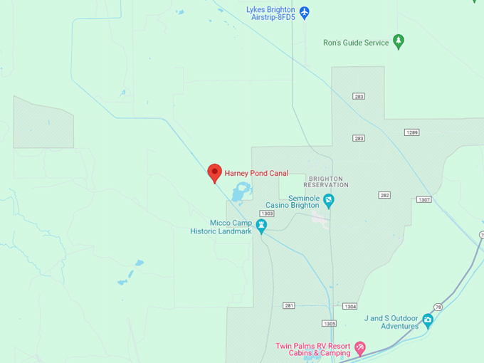 harney pond canal recreation area 10 map