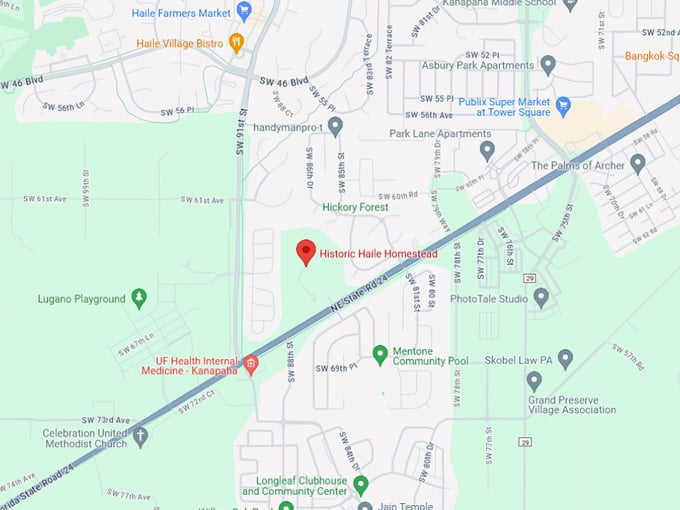historic haile homestead 10 map