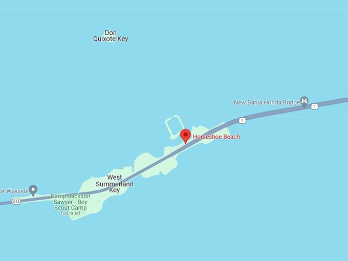 horseshoe beach 10 map