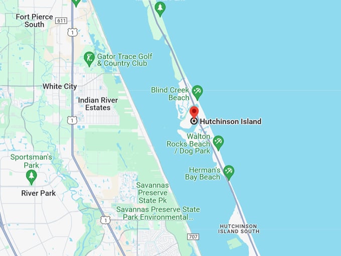 hutchinson island 10 map