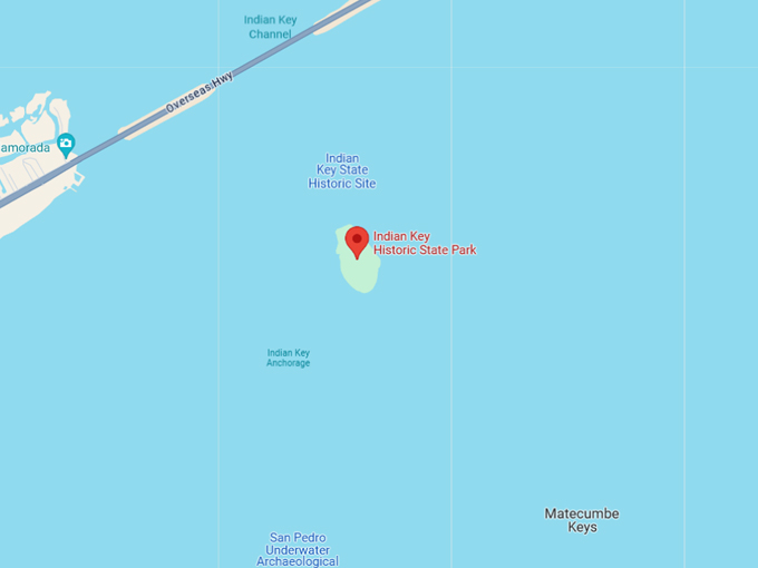 indian key historic state park 10 map