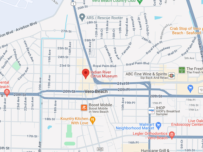 indian river citrus museum 10 map
