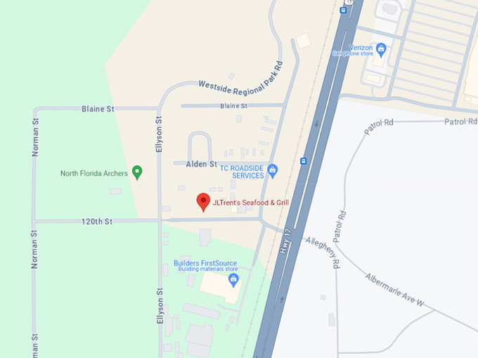 j.l. trents seafood grill 10 map