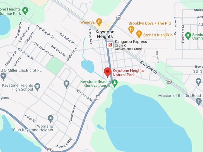 keystone heights nature park 10 map