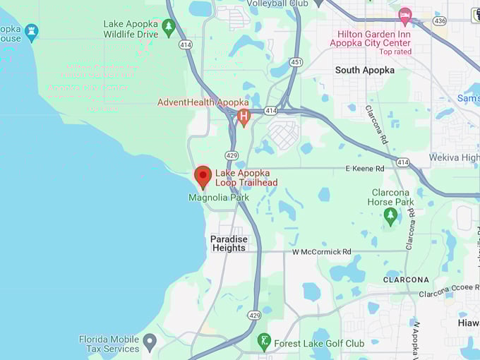 lake apopka loop trail 10 map