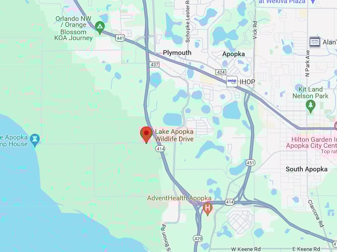 lake apopka wildlife drive 10 map