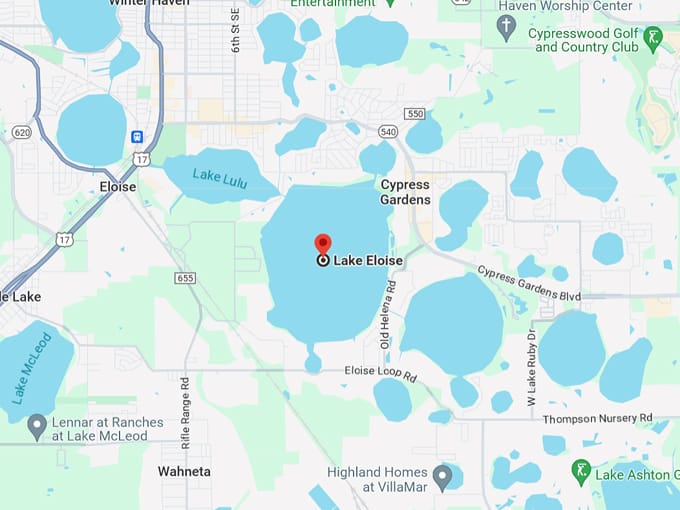 lake eloise 10 map