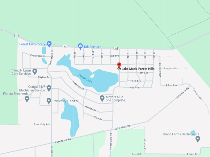 lake mack forest hills 10 map