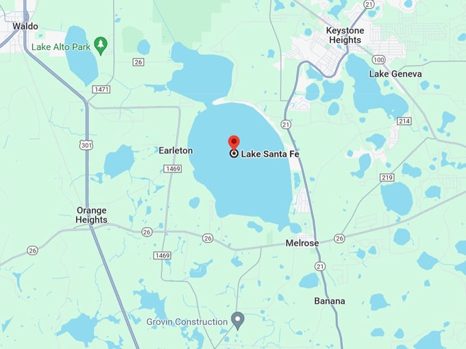 lake santa fe 10 map