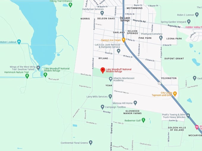 lake woodruff national wildlife refuge 10 map