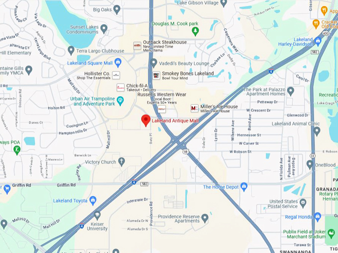 lakeland antique mall 10 map