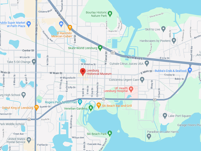 leesburg heritage museum 10 map