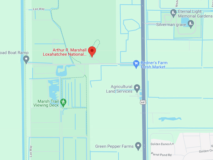 loxahatchee national wildlife refuge 10 map