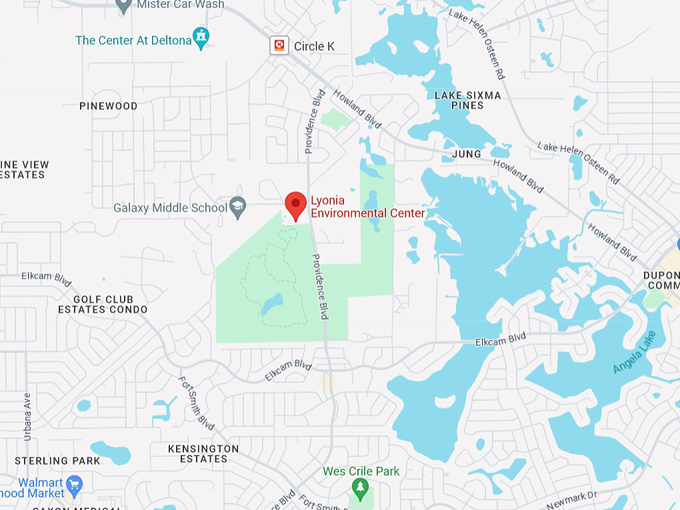 lyonia preserve environmental center 10 map