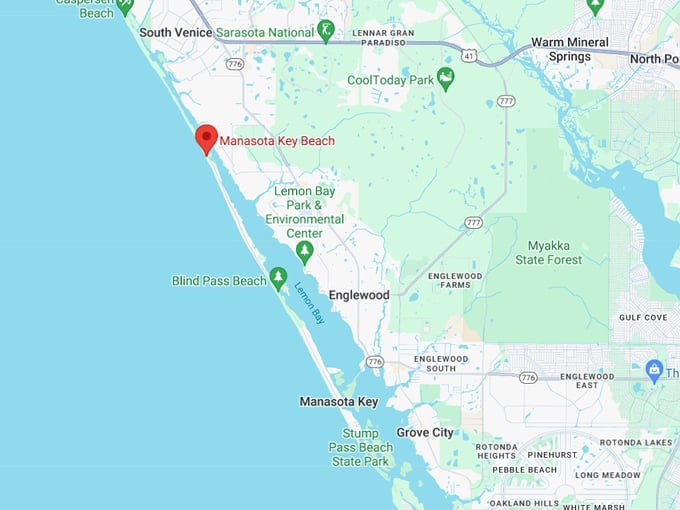 manasota key beach 10 map