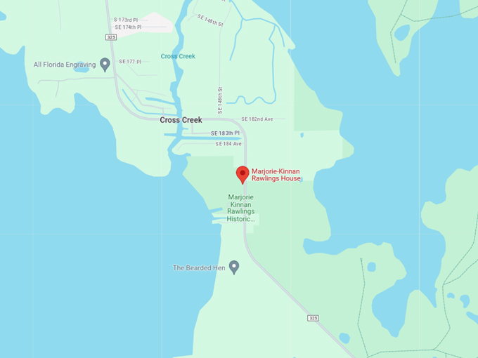 marjorie kinnan rawlings house 10 map