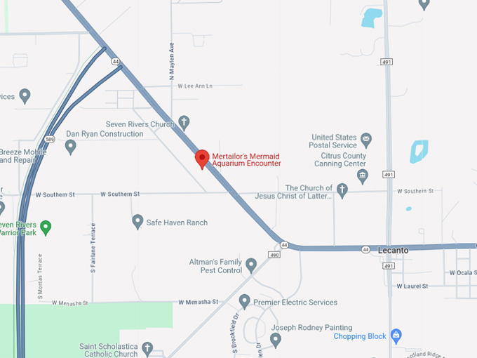 mertailors mermaid aquarium encounter 10 map