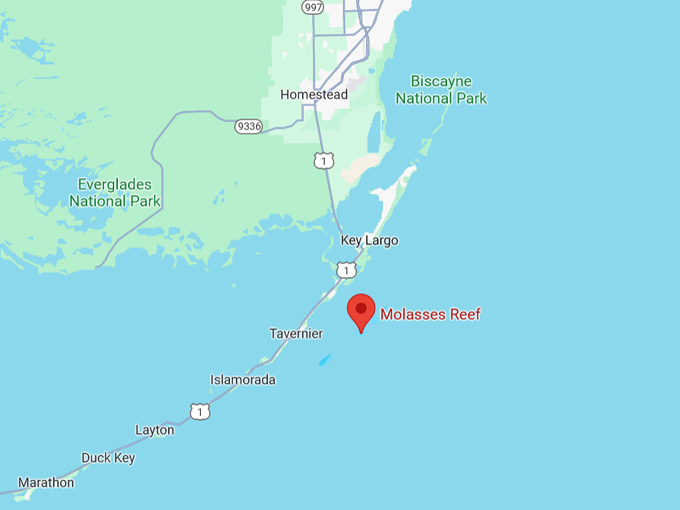 molasses reef map