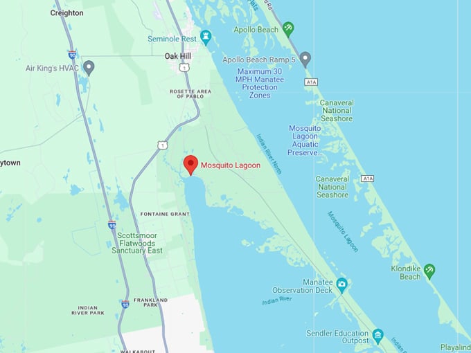 mosquito lagoon 10 map