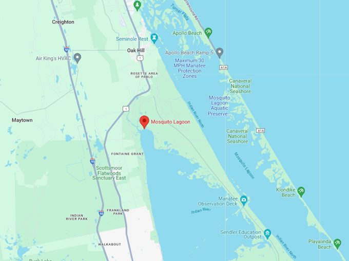 mosquito lagoon 10 map