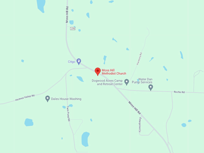 moss hill methodist church 10 map