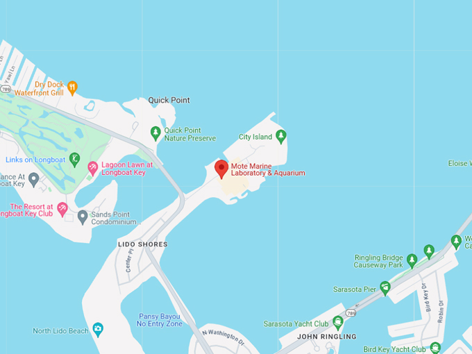 mote marine laboratory aquarium 9 map