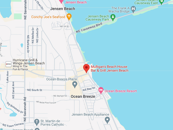 mulligans beach house bar grill 10 map