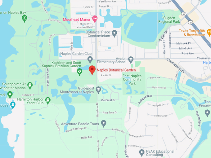 naples botanical garden 10 map