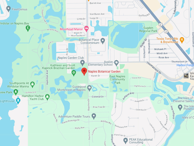 naples botanical garden 12 map