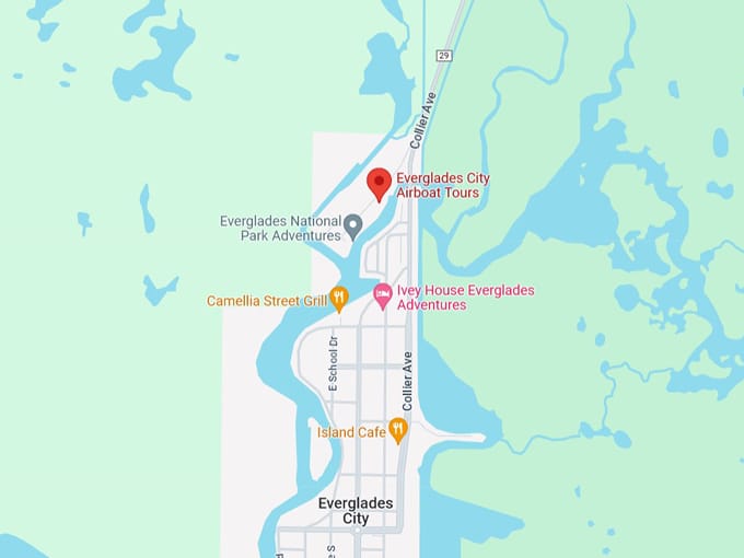 original everglades city airboat tours 10 map