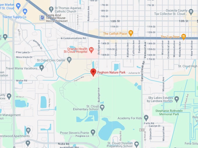 peghorn nature park trail 10 map