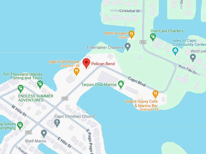 pelican bend 10 map