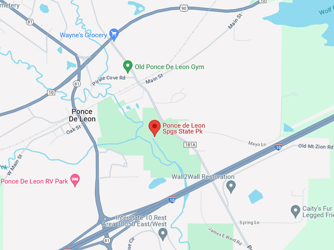 ponce de leon 10 map