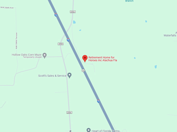 retirement home for horses at mill creek farm 10 map