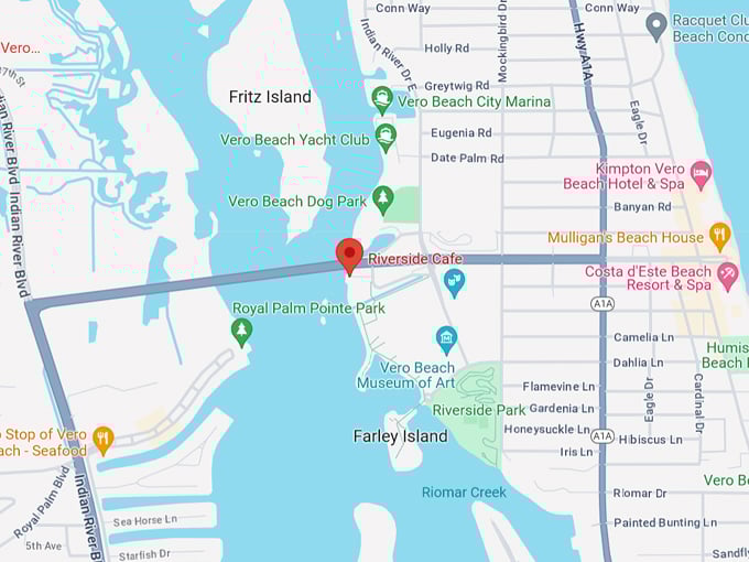 riverside cafe 10 map
