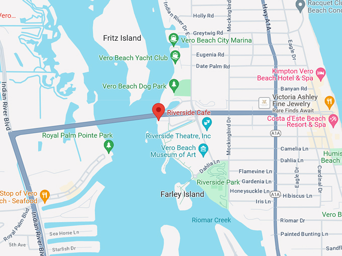 riverside cafe 10 map