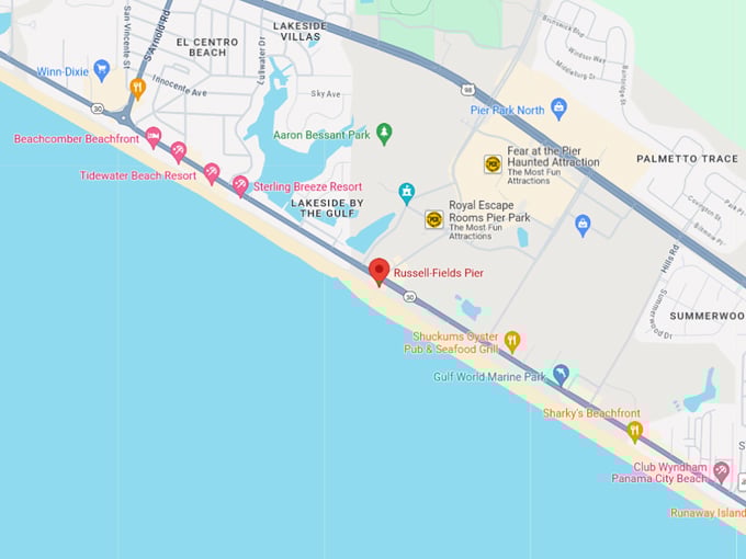 russell fields pier 10 map