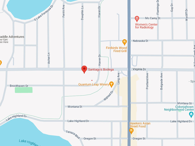 santiagos bodega 10 map