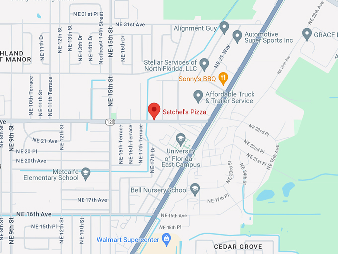 satchels pizza 10 map