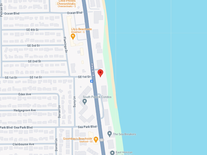 satellite beach a1a bikepath 10 map