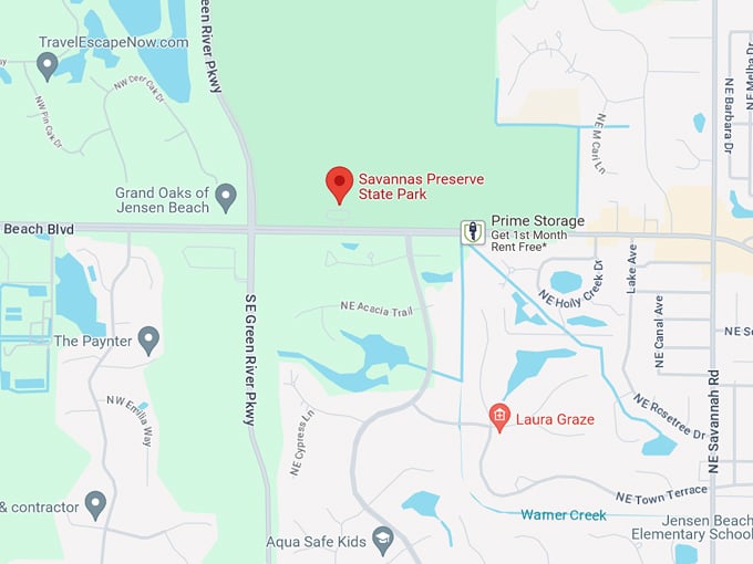 savannas preserve state park 10 map