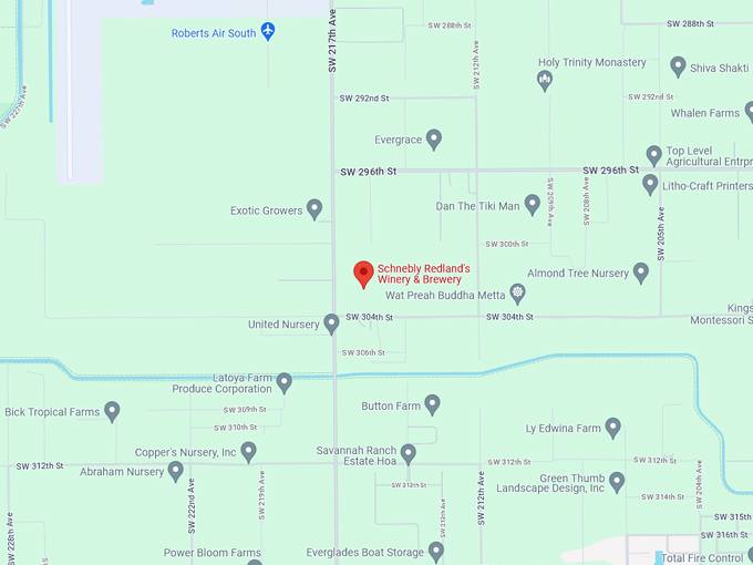 schnebly redlands winery brewery map
